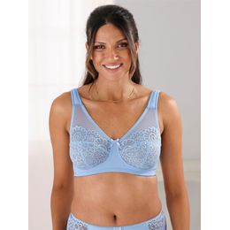 w&auml;schepur Entlastungs-BH W&Auml;SCHEPUR, Damen, Gr. 100, Cup E, blau (eisblau), 82% Polyamid, 18% Elasthan, BHs Entlastungs-BH