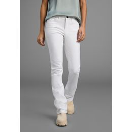 Arizona Damen Bootcut-Jeans "Baby-Boot", wei&szlig;, Basic, Gr. 22, Denim/Jeans, Obermaterial: 98% Baumwolle, 2% Elasthan, Jeans, Bootcut-Stil,