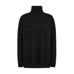 Strickpullover soyaconcept "Soya Concept Sweater SC-NESSIE 47", Damen, Gr. L, 9999 schwarz, Obermaterial: 49% Polyacryl, 26% Wolle, 22% Polyester, 3% Elasthan, Pullover Strickpullover