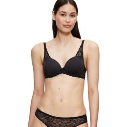Triumph Damen B&uuml;gel-BH "Amourette Spotlight WHP X", Gr. 70, schwarz, Microtouch, Obermaterial: 49% Polyamid, 34% Polyester, 17% Elasthan, unifarben,