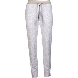 LPO Damen Sweathose "ADA WOMEN", beige, Gr. 44, Jersey, 50% Baumwolle, 50% Polyester, Hosen, elastischer Bund, Kordelzug, Allover Print