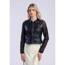 Freaky Nation Damen Lederjacke "Party Beauty-FN"schwarz, Gr. M, Oberstoff: 100% Schafsleder; Futter: 100% Baumwolle, Jacken
