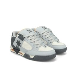 Sneaker DC Shoes "DC Command", Herren, Gr. 10 (43), grau, dunkelgrau, orange, Obermaterial:50.46% Leder, 49.54% Synthetikmaterial;, Schuhe Sneaker