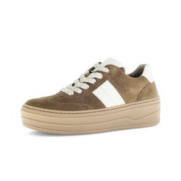 Gabor Damen Sneaker "Sneaker low Materialmix Leder", Gr. 42,5braun, Schuhe