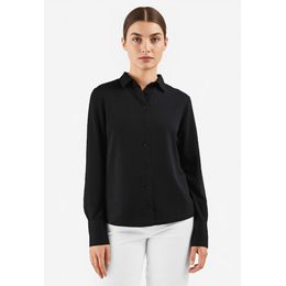 V&eacute;ro Moda VERO MODA Damen Langarmbluse "VMMERLE LS SHIRT WVN GA NOOS", schwarz, Gr. L, unifarben, Web, Obermaterial: 100% Polyester, Blusen