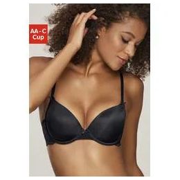 Schalen-BH Nuance, Damen, Gr. 85, Cup AA, schwarz, Spitze, Obermaterial: 85% Polyamid, 15% Elasthan, BHs Schalen-BH, im R&uuml;cken aus Spitze, Cups aus Microtouch, Dessous, Topseller
