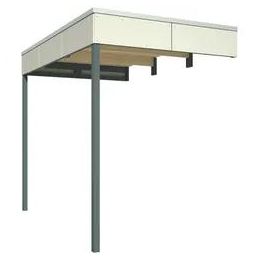 Skan Holz Schleppdach SKANHOLZ, grau, B:168cm H:223cm T:253cm, Holzwerkstoff, Gartenhaus-Anbaud&auml;cher