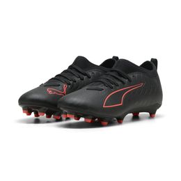Puma Kinder Fu&szlig;ballschuh "ULTRA 6 MATCH FG/AG Fu&szlig;ballschuhe Jugendliche", Gr. 37,5schwarz rot, Obermaterial: Synthetik, Textil. Futter: Synthetik,
