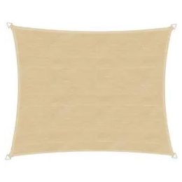 Sonnensegel Windhager "Capri Rechteck", beige (champagner), B:400cm T:500cm, Polyethylen, Sonnensegel, 4x5m, champagner
