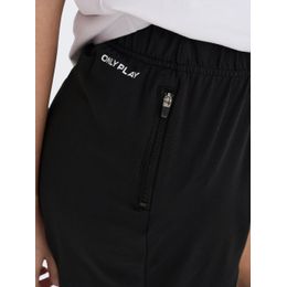 Only Play Damen Funktionsshorts "ONPMILA-2 MW LOOSE PCK SHORTS NOOS", schwarz, Gr. XS, unifarben, Jersey, Obermaterial: 74% Polyester, 14% Polyamid,