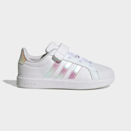 M&auml;dchen Sneaker "STREETTALK KIDS", adidas Sportswear, Gr. 34, wei&szlig;, Synthetik, Schuhe, inspiriert vom Design des adidas superstar, f&uuml;r Kinder