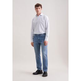Seidensticker Herren 5-Pocket-Hoseblau, Gr. 32, unifarben, 100% Baumwolle, Hosen