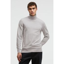 CMPD Herren Rollkragenpullovergrau, Gr. L, unifarben, Feinstrick, Material: 100% Baumwolle, Pullover, aus Feinstrick