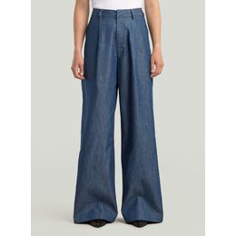 G-Star Raw G-STAR Damen Regular-fit-Jeans "Fluid Wide Leg Hose"raw denim, Gr. 31, Obermaterial: 82% Baumwolle, 18% Polyester, Jeans
