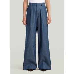 G-Star Raw G-STAR Damen Regular-fit-Jeans "Fluid Wide Leg Hose"raw denim, Gr. 28, Obermaterial: 82% Baumwolle, 18% Polyester, Jeans