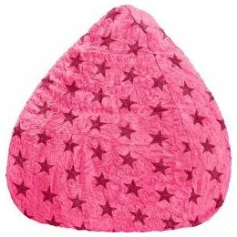 Sitzsack SITTING POINT "Fluffy Stars L", pink, Sitzs&auml;cke, Sitzsack