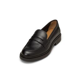 Marc O'Polo MARC O'POLO Damen Loafer "aus edlem Rindleder", Gr. 39schwarz, Obermaterial: 100% Leder, unifarben, Schuhe