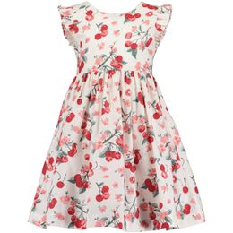 Blue Seven M&auml;dchen Sommerkleid "Kleid", rot, Gr. 98, 100% Baumwolle, Kleider