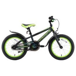 Kinderfahrrad Bikestar "Urban Jungle" Gr. 21, schwarz (gr&uuml;ngelb, schwarz), Fahrr&auml;der, Kinder, 20,5cm, 16 Zoll (40,64cm)