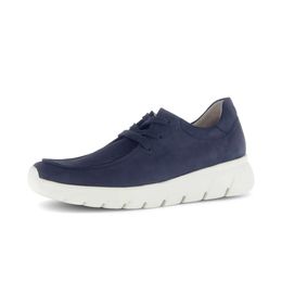 Gabor Damen Sneaker "Sneaker low Rauleder", Gr. 37blau, Schuhe
