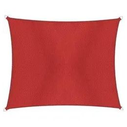 Sonnensegel Windhager "Capri Rechteck", rot, B:300cm T:400cm, Polyester, Sonnensegel, 3x4m, rot