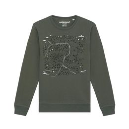 Watapparel Sweatshirt ' Landschaft ' male Green size XXXL