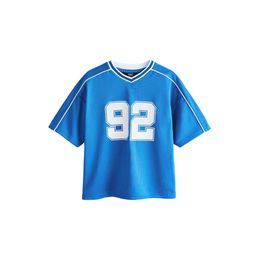next T-Shirt Jungen Gr&ouml;&szlig;e 152 blau / wei&szlig;