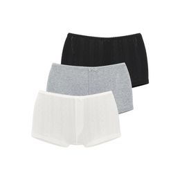 Vivance Damen Panty, Gr. 44blau, creme, grau, Obermaterial: 100% Baumwolle, unifarben, Unterhosen, aus feiner Pointelle-Ware, reine Baumwolle