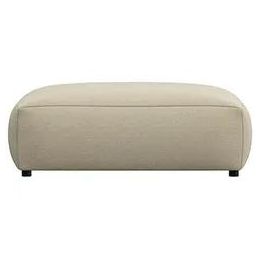 Pouf FLEXLUX "Lucera", beige (sandy beige), B:104cm H:41cm T:82cm, Kunststoff, Poufs, Pouf, modern & anschmiegsam, Kaltschaum, Stahl-Wellenunterfederung