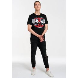 logoshirt Herren T-Shirt "Batman vs. Superman", schwarz, Gr. S, bedruckt, 100% Baumwolle, Shirts, mit coolem Frontdruck