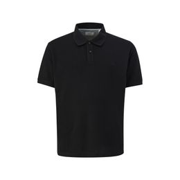 Poloshirt, Herren, Gr. 3XL, schwarz, Piqu&eacute;, Obermaterial: 100% Baumwolle, s.Oliver MEN BIG SIZES, unifarben, normal h&uuml;ftbedeckend, Rundhals, B&uuml;ndchen, Shirts, Kurzarm-Polo aus Baumwolle - Gro&szlig;e Gr&ouml;&szlig;en