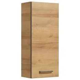 H&auml;ngeschrank SAPHIR "Quickset 919 Badschrank 30 cm breit mit 1 T&uuml;r und 2 Glas-Einlegeb&ouml;den", braun (riviera eiche quer nachbildung), B:30cm H:70cm T:20cm, Schr&auml;nke, H&auml;ngeschrank, Badezimmer-H&auml;ngeschrank inkl. T&uuml;rd&auml;mpfer, Griffe in Grau