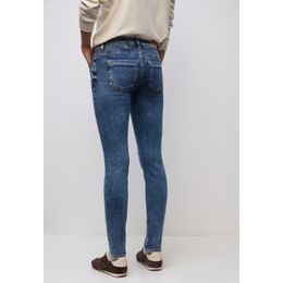 Street One Damen Slim-fit-Jeanslight blau authentic washed, Gr. 33, unifarben, Jeans, 76% Baumwolle, 18% Lyocell, 4% Elastomultiester, 2% Elasthan,