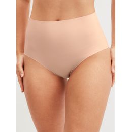 Calida Damen High-Waist-Slip "Natural Skin", Gr. Srose teint, Interlock, Obermaterial: 83% Modal (TENCEL ), 17% Elasthan, Unterhosen, mit hohem Bund,