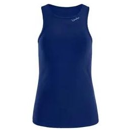 Tanktop WINSHAPE "AET134LS", Damen, Gr. XS, blau (dunkelblau), 85% Polyester, 15% Elasthan, Rundhals, Tops Tanktop, Functional Soft and Light