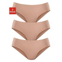 Lascana Damen Jazz-Pants Slips "aus hochwertiger Modal-Qualit&auml;t", Gr. 32, beige, Obermaterial: 94% Modal (TENCEL ), 6% Elasthan, unifarben, Unterhosen