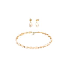 Elli Schmuckset Damen Gr&ouml;&szlig;e One Size creme / gold