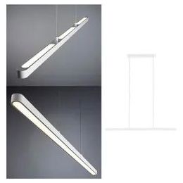 Paulmann LED Pendelleuchte "Lento", wei&szlig;, 1, H: 2,5cm, 1 Stk., Leuchten, h&ouml;henverstellbar, LED Pendelleuchte