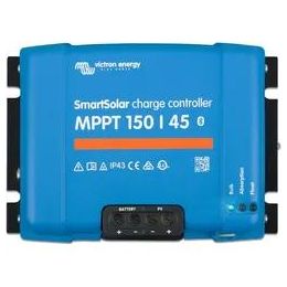 Solarladeregler VICTRON ENERGY "&raquo;Solar Charge Controller MPPT Victron SmartSolar 150/45&laquo;", blau, B:20,5cm H:13cm T:9cm, Aluminium, Spannungsregler