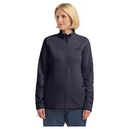 Fleecejacke Jack Wolfskin "BAISELBERG FZ W", Damen, Gr. M (38/40), grau (graphite), Obermaterial: 95% Polyester, 5% sonstige Fasern. Futter: 100% Polyester, Jacken Fleecejacke