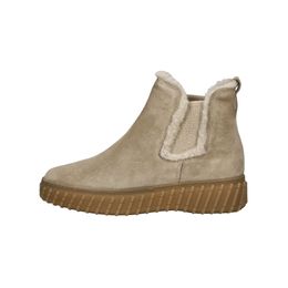 Paul Green Damen Stiefelette "Paul Green Stiefelette Veloursleder/Textil", Gr. 42beige, Textil, Veloursleder, Schuhe
