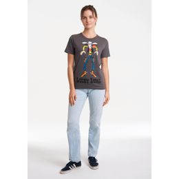 logoshirt Damen T-Shirt "Lucky Luke Colt", grau, Gr. S, bedruckt, 100% Baumwolle, Shirts, mit lizenziertem Print