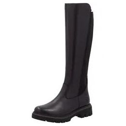 Stiefel Remonte, Damen, Gr. 39, XS-Schaft, schwarz, Elastischer Einsatz, Leder, Lederimitat, unifarben, Schuhe Stiefel, Blockabsatz, Businessmode, Langschaftstiefel, Schafth&ouml;he ca. 37 cm