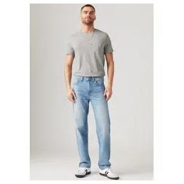 Levi's Straight-Jeans LEVI'S "505", Herren, Gr. 34, L&auml;nge 30, blau (hole in the), Denim/Jeans, Obermaterial: 99% Baumwolle, 1% Elasthan, unifarben, regular fit lang, Jeans Straight-Jeans, REGULAR