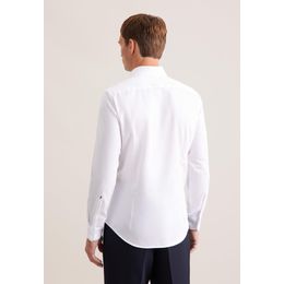 Seidensticker Herren Businesshemd "Schwarze Rose"wei&szlig;, Gr. 45, unifarben, 100% Baumwolle, Hemden, Slim 1/1 Kentkragen Uni
