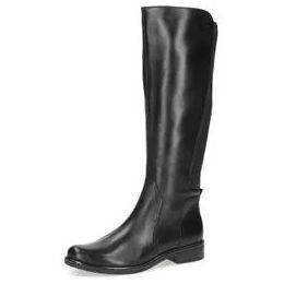 Stiefel Caprice, Damen, Gr. 38,5, Normalschaft, schwarz, Leder, Lederimitat, unifarben, Basic, Schuhe Stiefel, Blockabsatz, Langsch&auml;fter, Businessstiefel in bequemer Weite