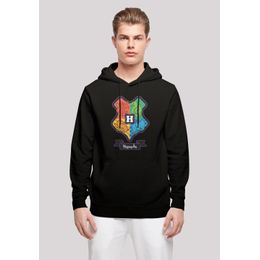 F4NT4STIC Herren Kapuzenpullover "Harry Potter Hogwarts Junior Crest", schwarz, Gr. M, Obermaterial: 50% Baumwolle, 50% Polyester, Pullover, Print