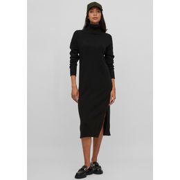 Vila Damen Strickkleid "VIRIL ROLLNECK MIDI DRESS", schwarz, Gr. XL, Feinstrick, Obermaterial: 50% Viskose, 27% Nylon, 23% Polyester, Kleider, mit