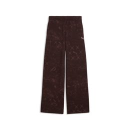 Puma Damen Sporthose "Street Glam Slouchy Hose Damen"chocolate braun, Gr. M, Obermaterial: 34% Polyester, 66% Baumwolle; Taschenfutter: 100%