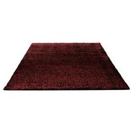 Hochflor-Teppich Esprit "Cosy Glamour 2.0", rot (rot, braun), B:40cm H:40mm L:60cm, Polypropylen (PP), Teppiche, Langflor, Shaggy, Wohnzimmer